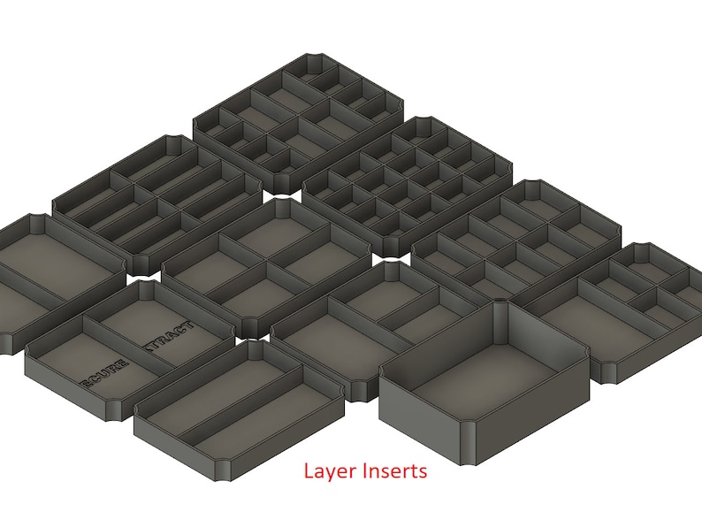 MCP Mini Tray System [STL FILES] - Etsy