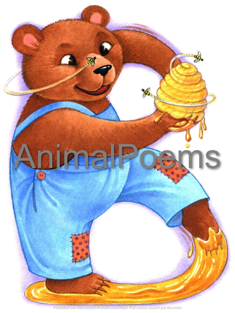 Letter B - Bear - Instant Download, Digital Download, Jpg - Etsy