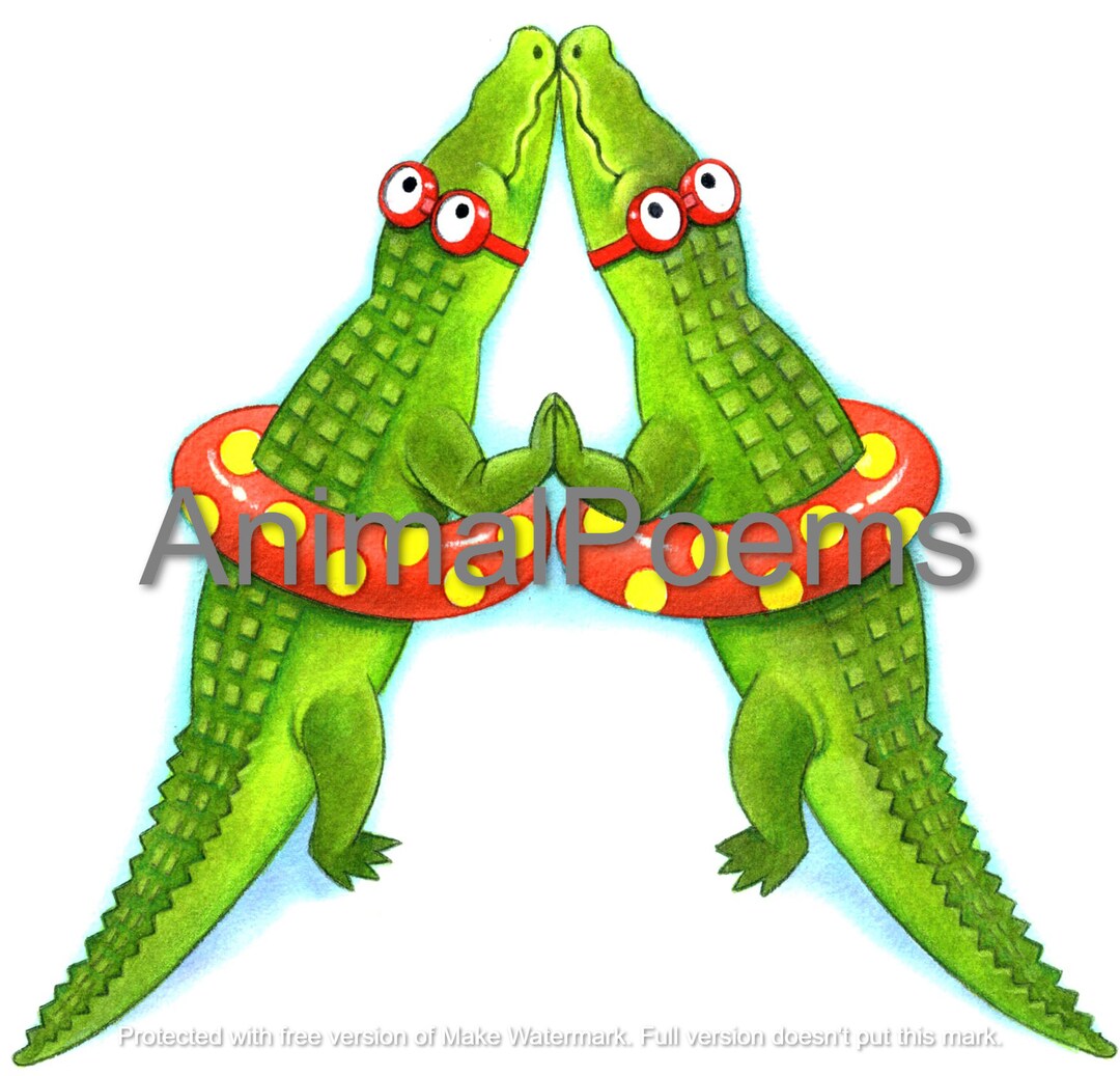 Letter A - Alligator - Instant Download, Digital Download, Jpg - Etsy