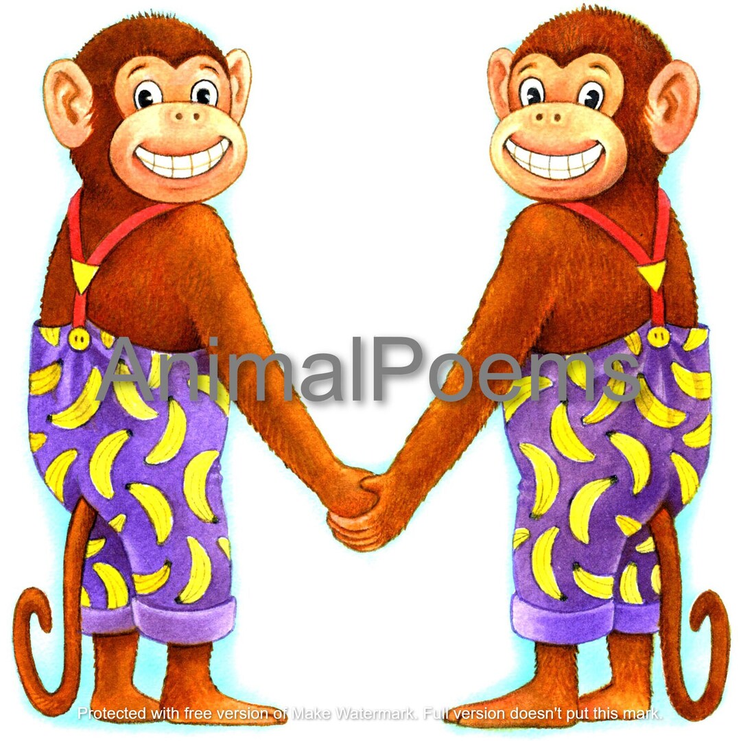 Letter M - Monkey - Instant Download, Digital Download, Jpg - Etsy