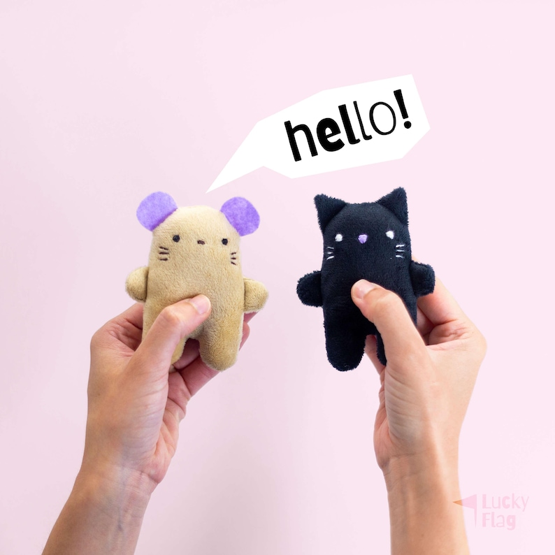 10 Mini Plush Sewing Patterns PDF – Set 1 – DIY Easy Stuffed Animals ...