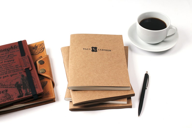 Journal Refill Notebook Set: 7.5x5.5, Plain, Lined, Dot Grid - Etsy