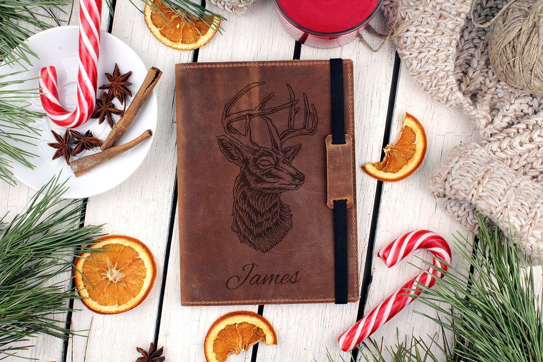 Deer Leather Journal: Personalized Hunting Log Book, Custom Engraved - Etsy