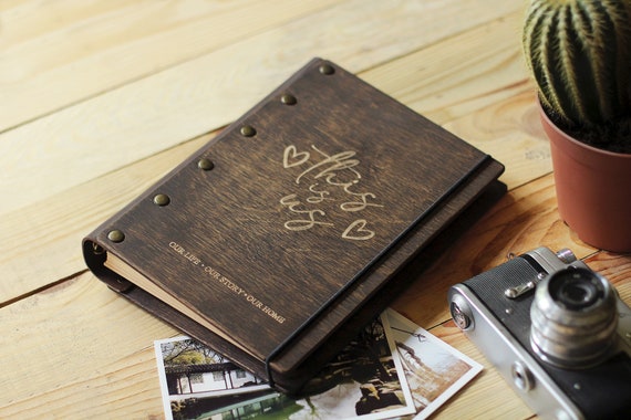 Personalized Photo Album Polaroid Photo Album Wooden Guest | Etsy