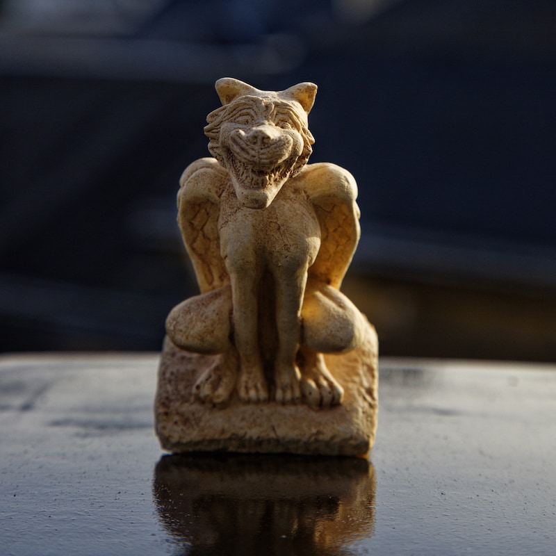 Gargoyle Dog Statue - Etsy
