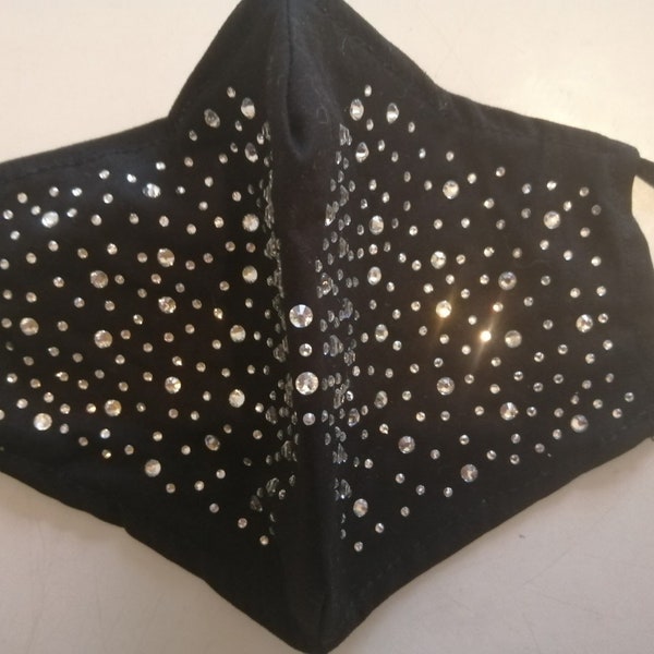 Rhinestone Mask - Etsy