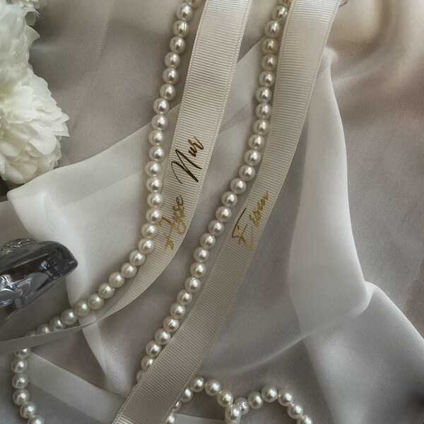 Pearl Ribbon - Etsy