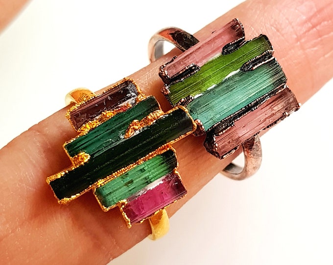 Multi Tourmaline Ring | Tourmaline Ring for Her \ MOM | October ...