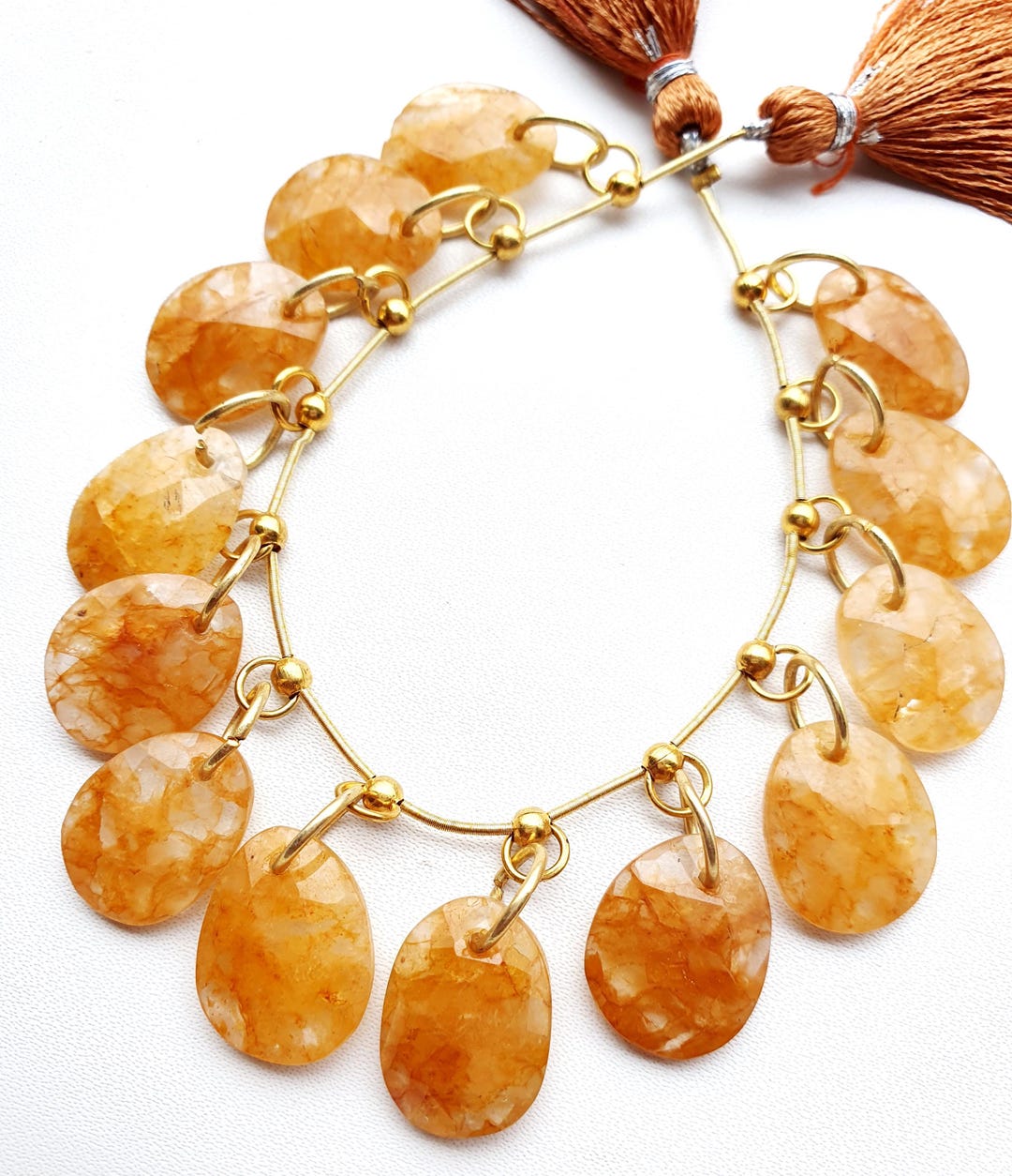 Aventurine Loose Rosecut Fancy Shape Briolette Yellow Aventurine ...