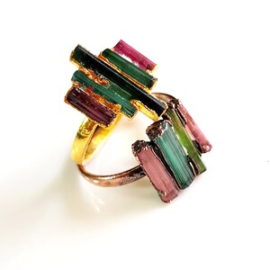 Multi Tourmaline Ring | Tourmaline Ring for Her \ MOM | October ...
