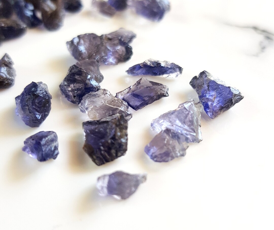 Natural Gemstone Iolite Rough | Loose Iolite Gemstone Raw | Gemstone ...