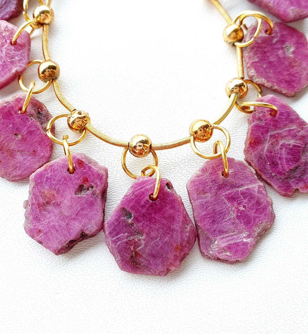 Natural Ruby Rough Slices Loose Raw Ruby, Earthmined Minerals, Loose ...