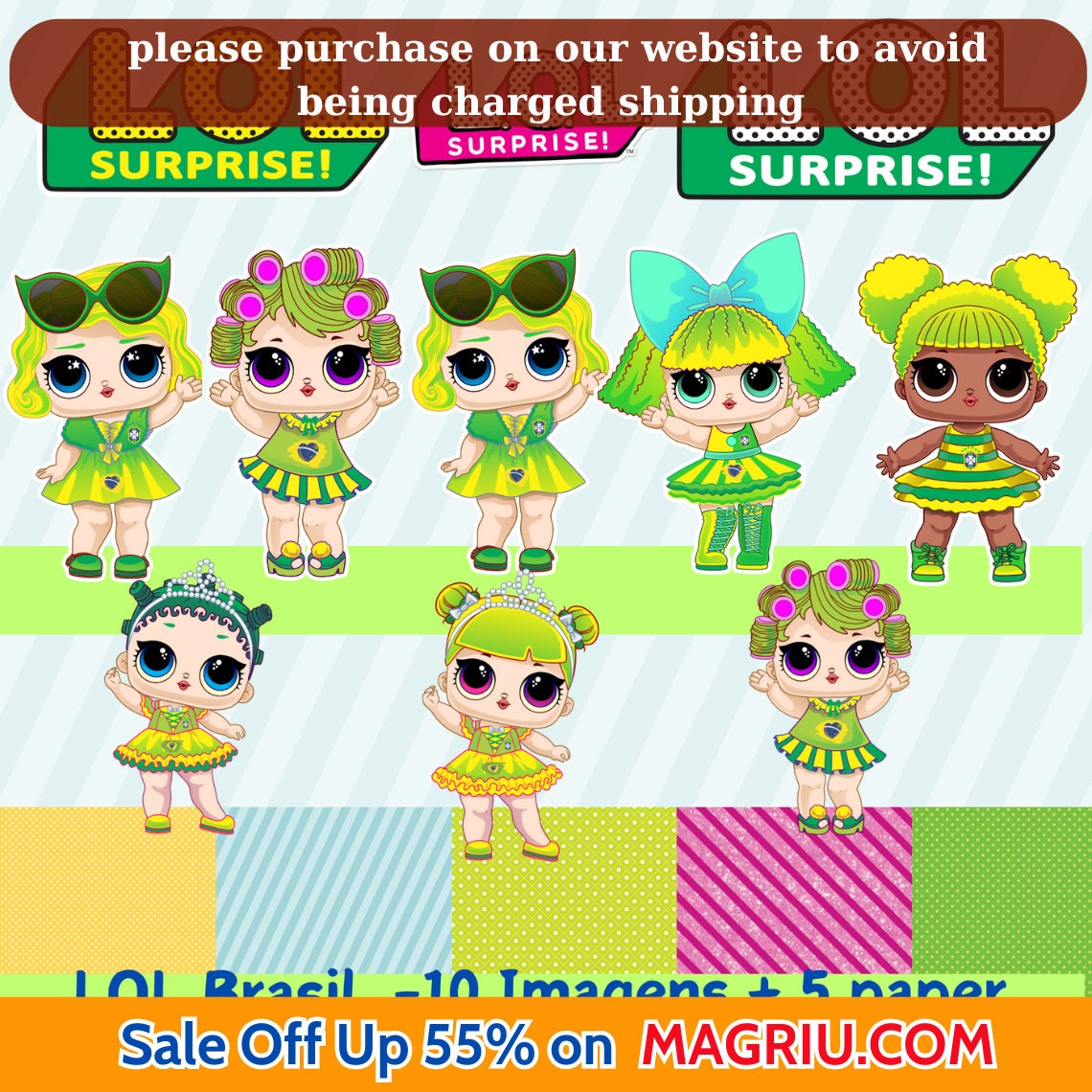 10 Imagens 5 Paper Lol Brazil, B.dolls Png, Digital Download,gift for ...