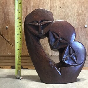 Vintage Carved Stone Sculpture 3 Faces, African Art Statue - Etsy