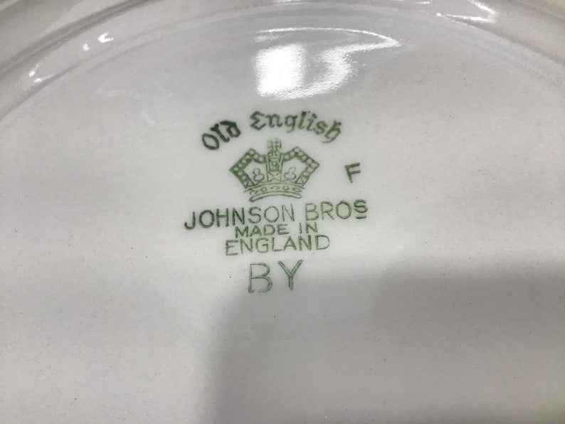 Vintage Johnson Bros Old English Plates: Set of 3 Floral Victorian ...