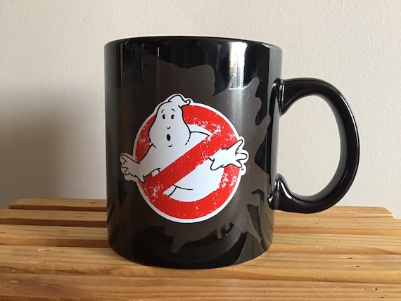 Collectible Ghostbusters Mug Black with Red Excellent | Etsy