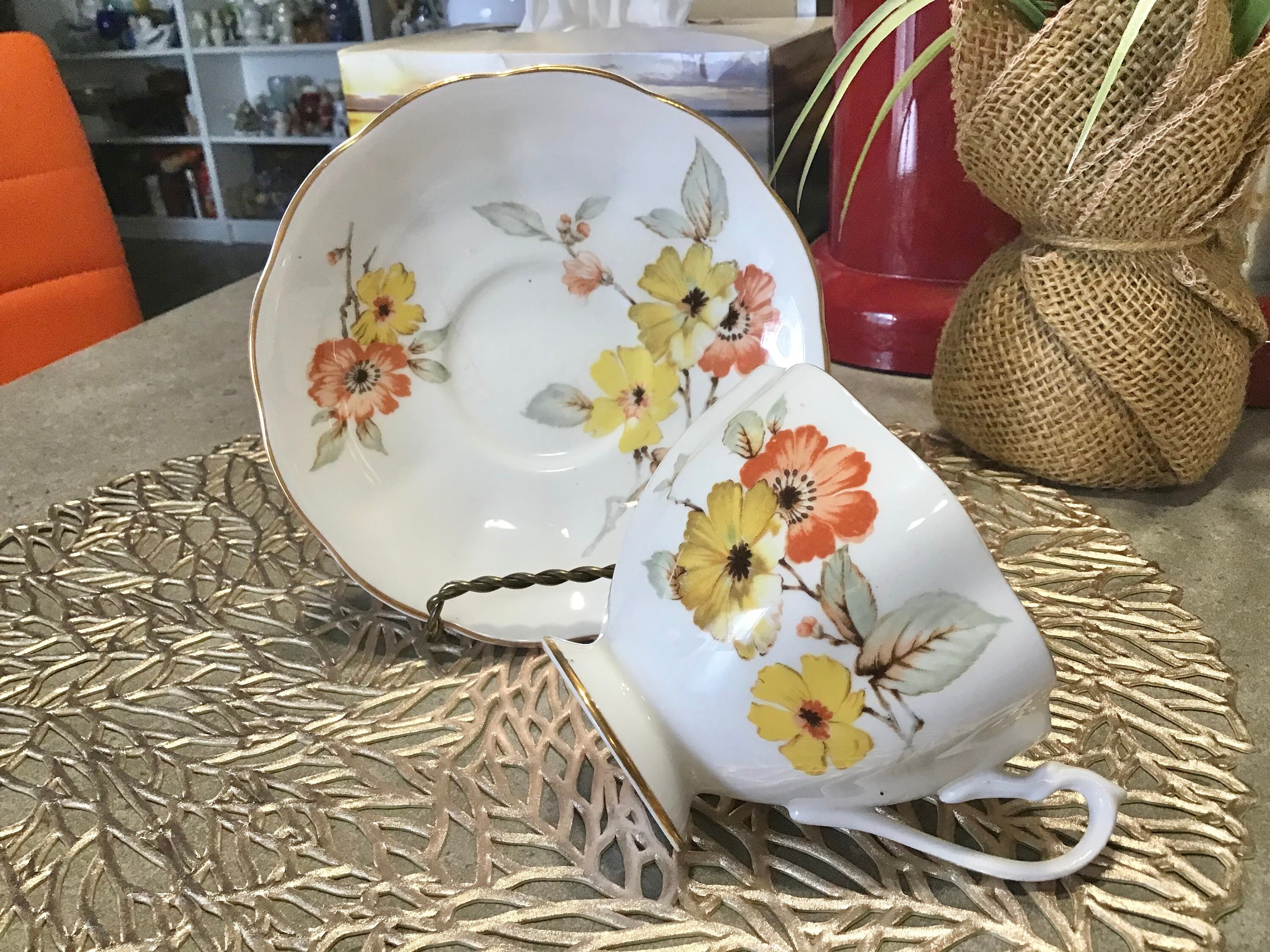 Vintage Queen Anne Cup and Saucer Set Bone China Single Dainty - Etsy