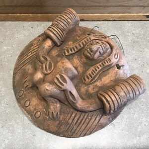 Figura de pared precolombina Maya Azteca Estatua de arcilla Figura inca ...