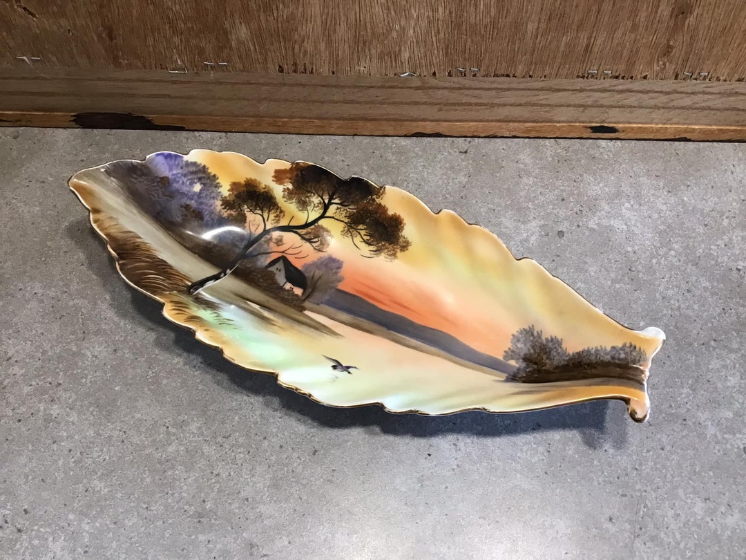 Vintage Noritake Hand Painted Dish - Etsy