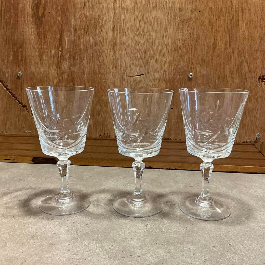 Vintage Pinwheel Old Fashion Glass, Wine Glasses, Vintage Barware ...