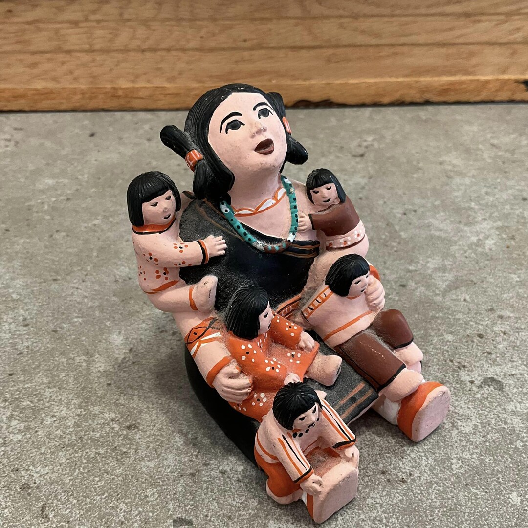 Native Storyteller, Storyteller Hopi Native American Woman 5 Children ...