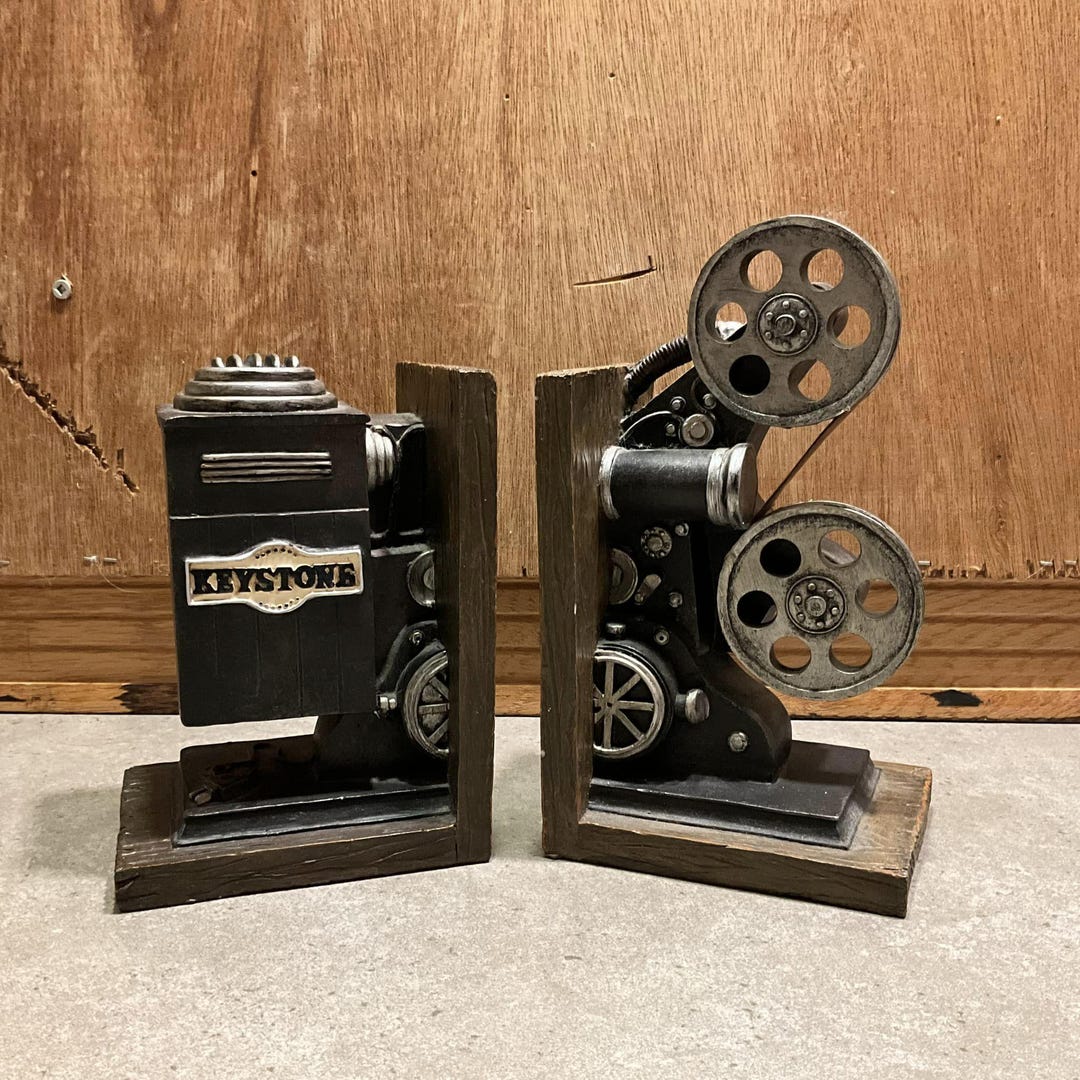 Retro Camera Bookend Movie Film Projector Collector's Project Creative ...