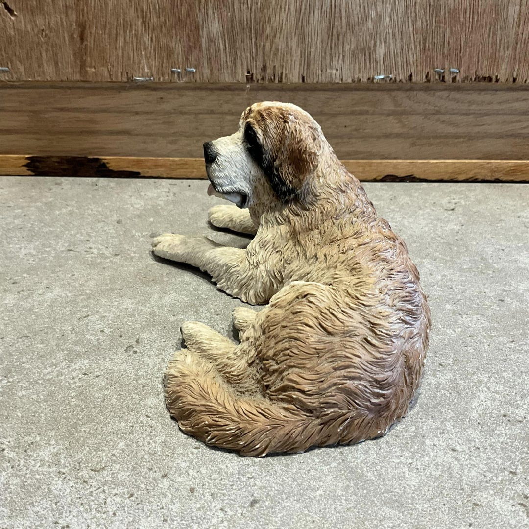 Vintage Castagna St. Bernard Dog Figurine Resin Made in Italy 1988's - Etsy