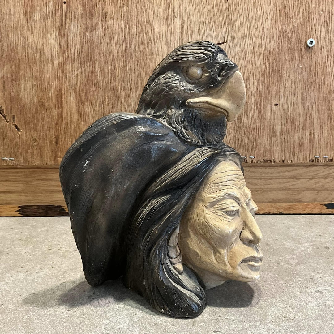 Thomas Maracle Mohawk Stone Carving: Indigenous Eagle Sculpture - Etsy