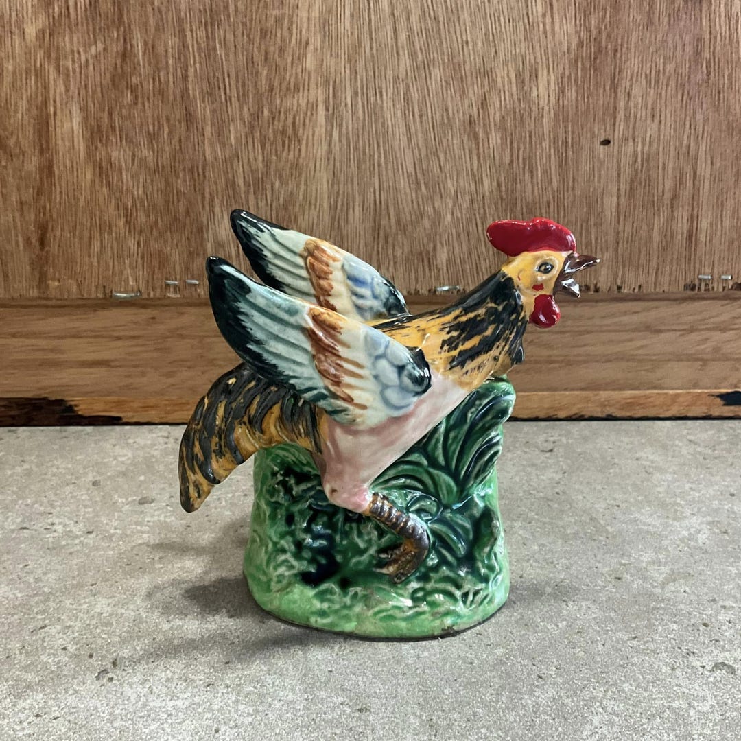Vintage Rooster Planter Made in Japan - Etsy
