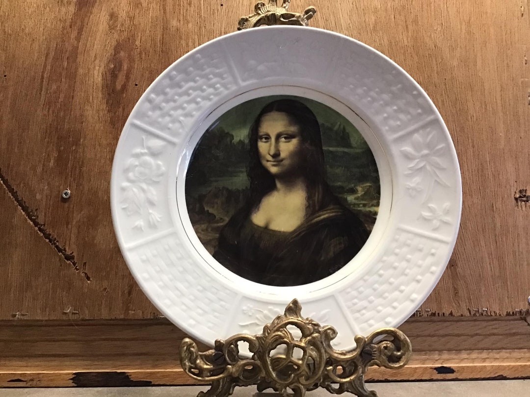 Vintage Mona Lisa Plate: Staffordshire Wood & Sons Collector Plate - Etsy