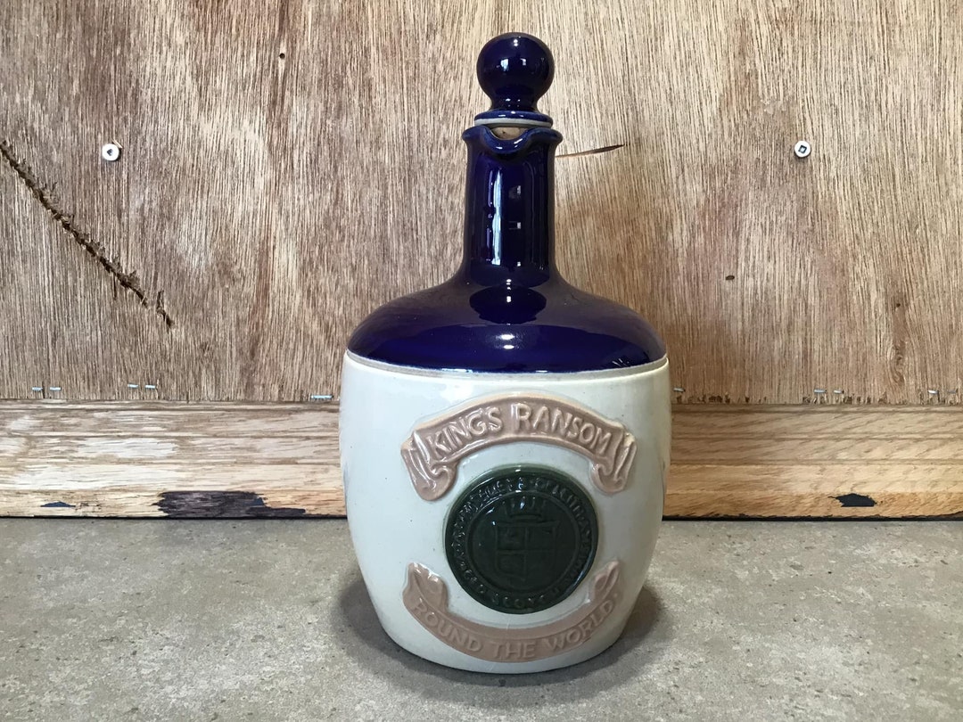 Vintage William Whiteley of Leith Kings Ransom Whiskey Jug With Stopper ...