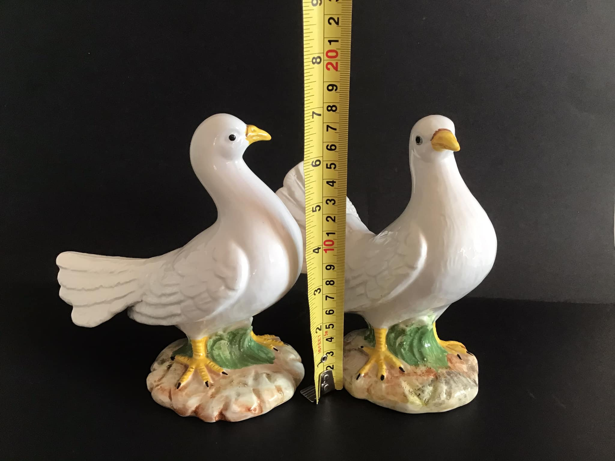 2 Vintage Italy Doves Figurines Italian Porcelain Statues - Etsy