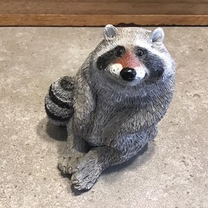 Resin Raccoon Figurine, Wild Animal Collectibles - Etsy