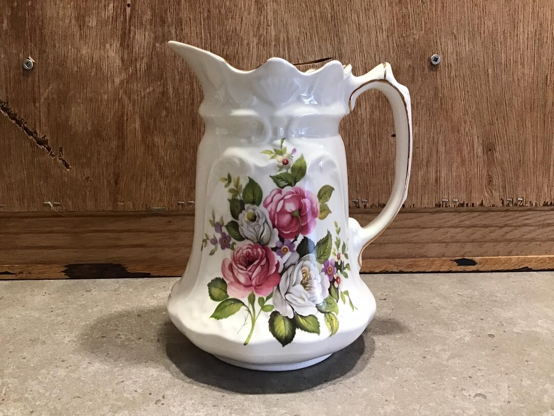 Vintage Pitcher Harmony Rose Old Foley James Kent Made in England - Etsy
