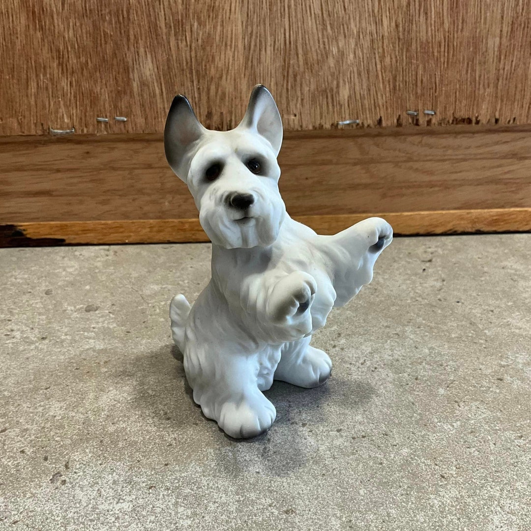 Vintage Scotty Schnauzer Dog Figurine Made in Japan - Etsy