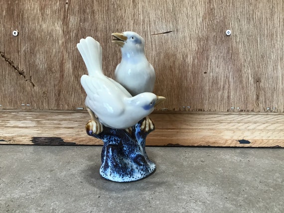 Vintage Porcelain Birds Figurine Home Decor or Gift Idea | Etsy