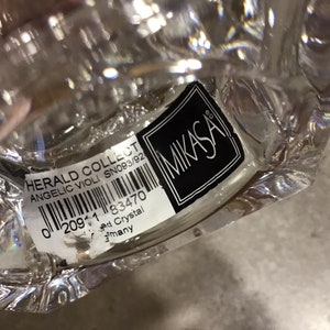 Mikasa Crystal Clear Angelic Violin Figurine, Herald Collection, Made ...