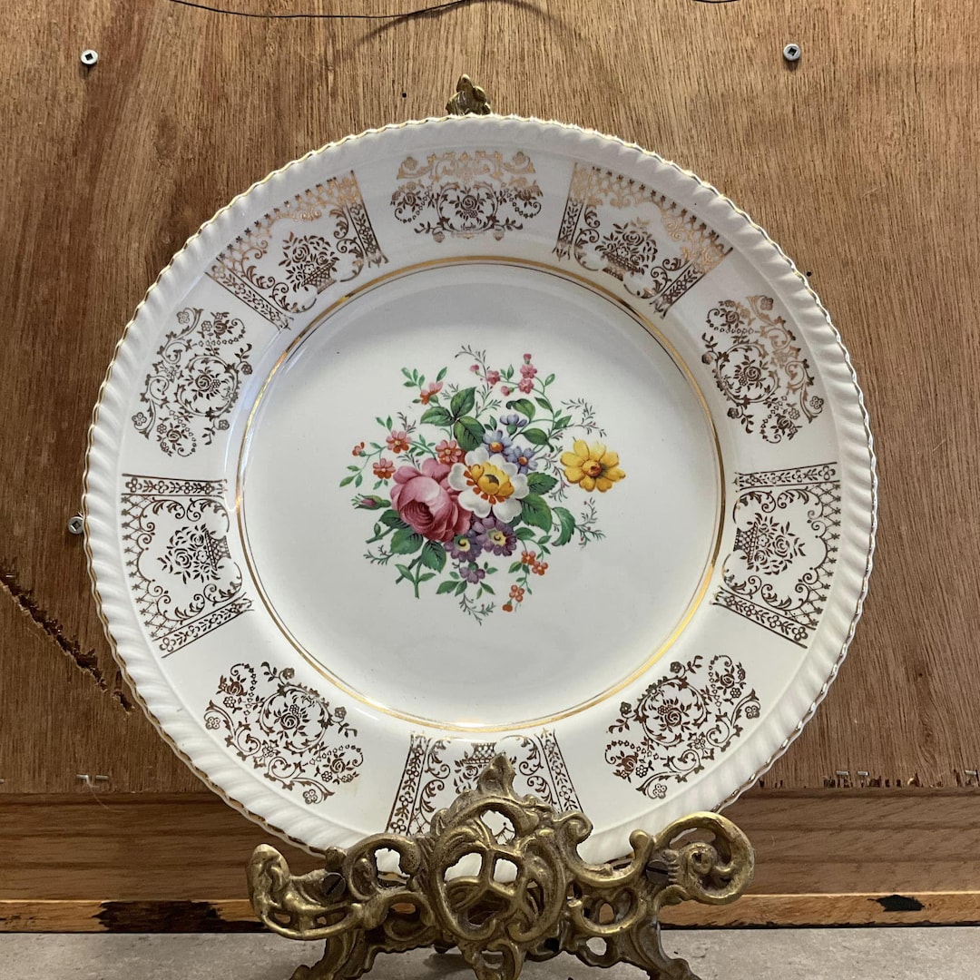 Vintage Johnson Bros Old English Plate Floral Made in England - Etsy