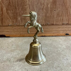 Vintage Brass Unicorn Bell: Mythical Creature Hand Bell - Etsy