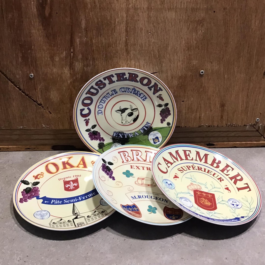 CAMEMBERT Superieur 8" Plates in Box Set of Four Farmhouse Classic - Etsy