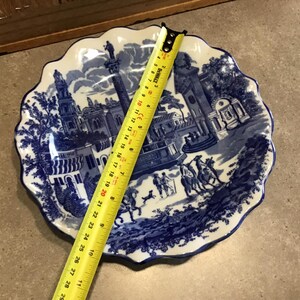 Vintage Victoria Ware Ironstone Blue & White Plate - Etsy