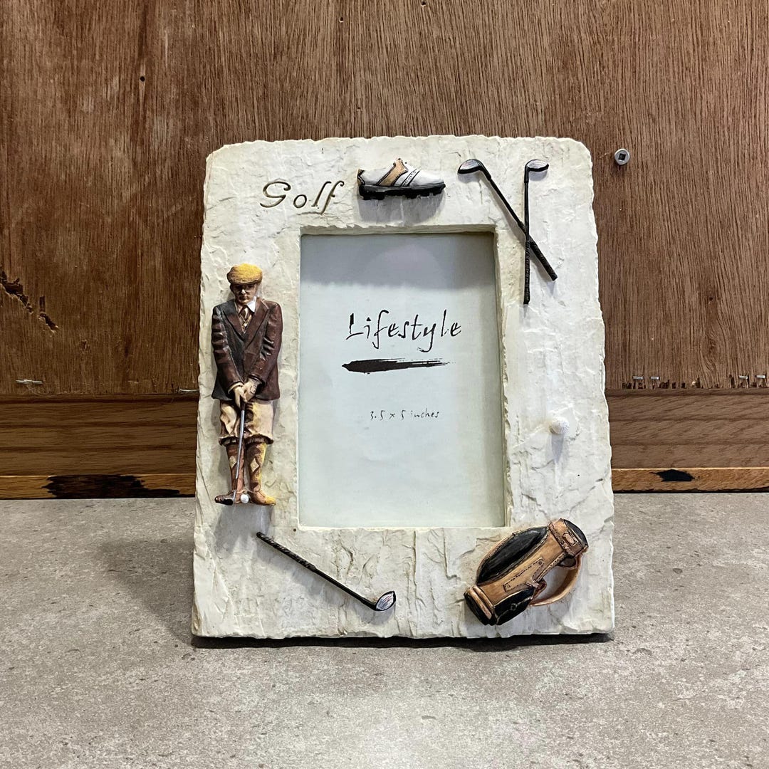 3D Golfer Picture Frame: Golf Lover Gift (3.5 X 5 Photo) - Etsy