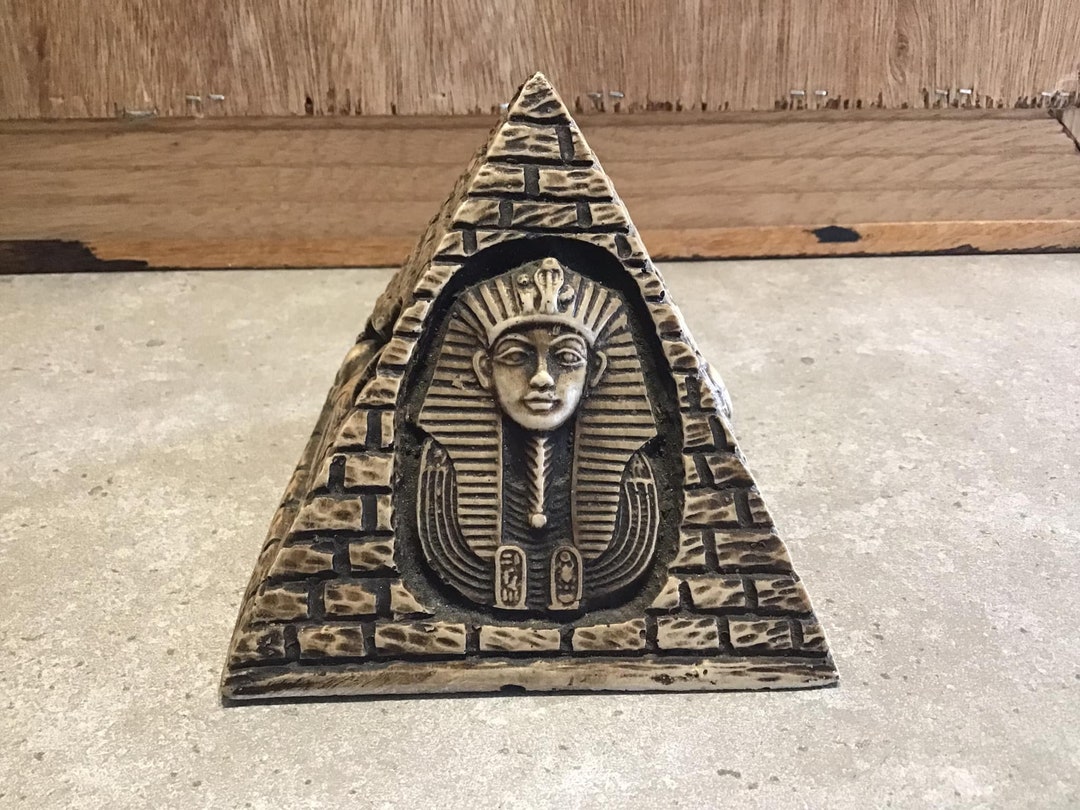 Ancient Egyptian Pyramid Statue With Faraon - Etsy