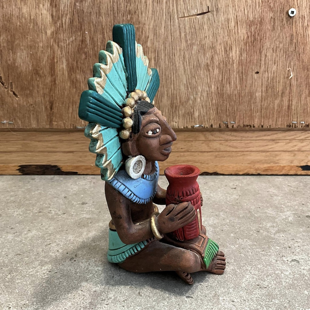 Figure Maya Aztec Clay Statue Inca Figurine Ancient, Clay Figure ...