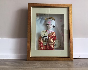 Vintage Japanese Diorama Mid Century Kitsch, Retro Asian Home Decor ...