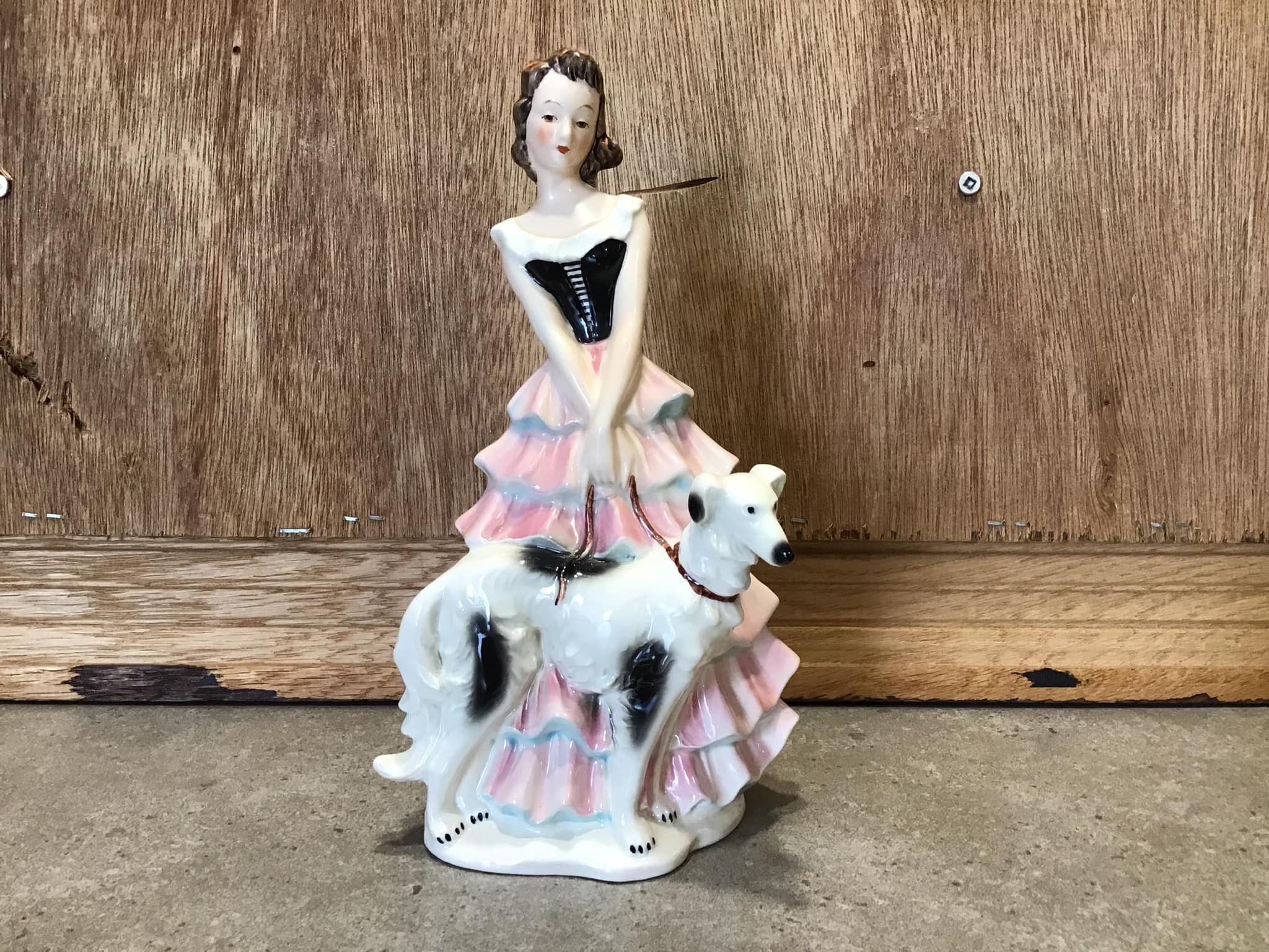 Vintage GOEBEL Figurine Lady With Dog, Made in W Germany. - Etsy