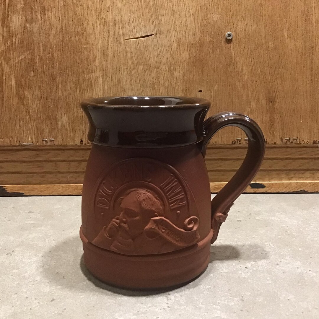 Pottery England Dickens Inn Mug Stein Tankard 1978 Clay With Glaze - Etsy