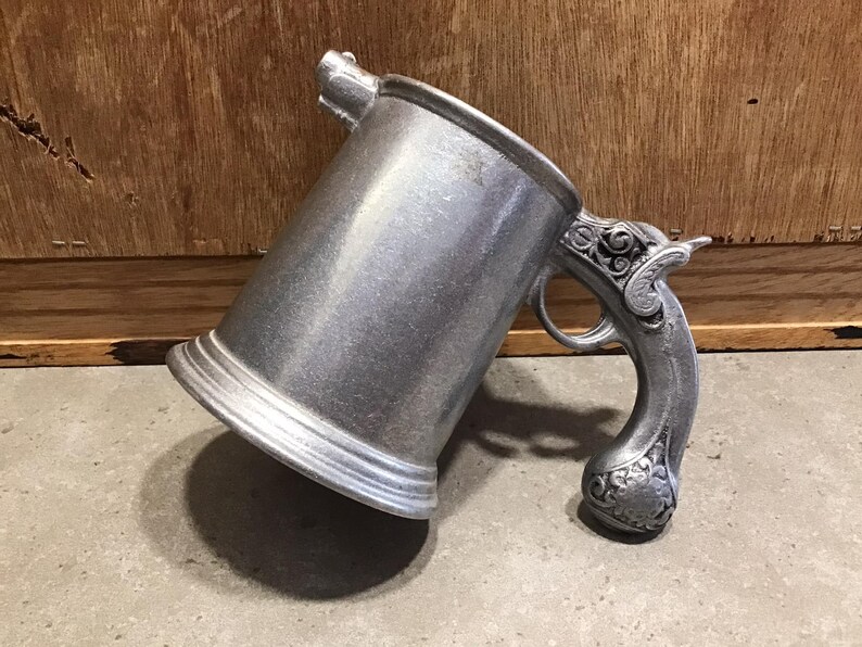 Vintage Pewter Pistol Mug Stein Gun Stein - Etsy