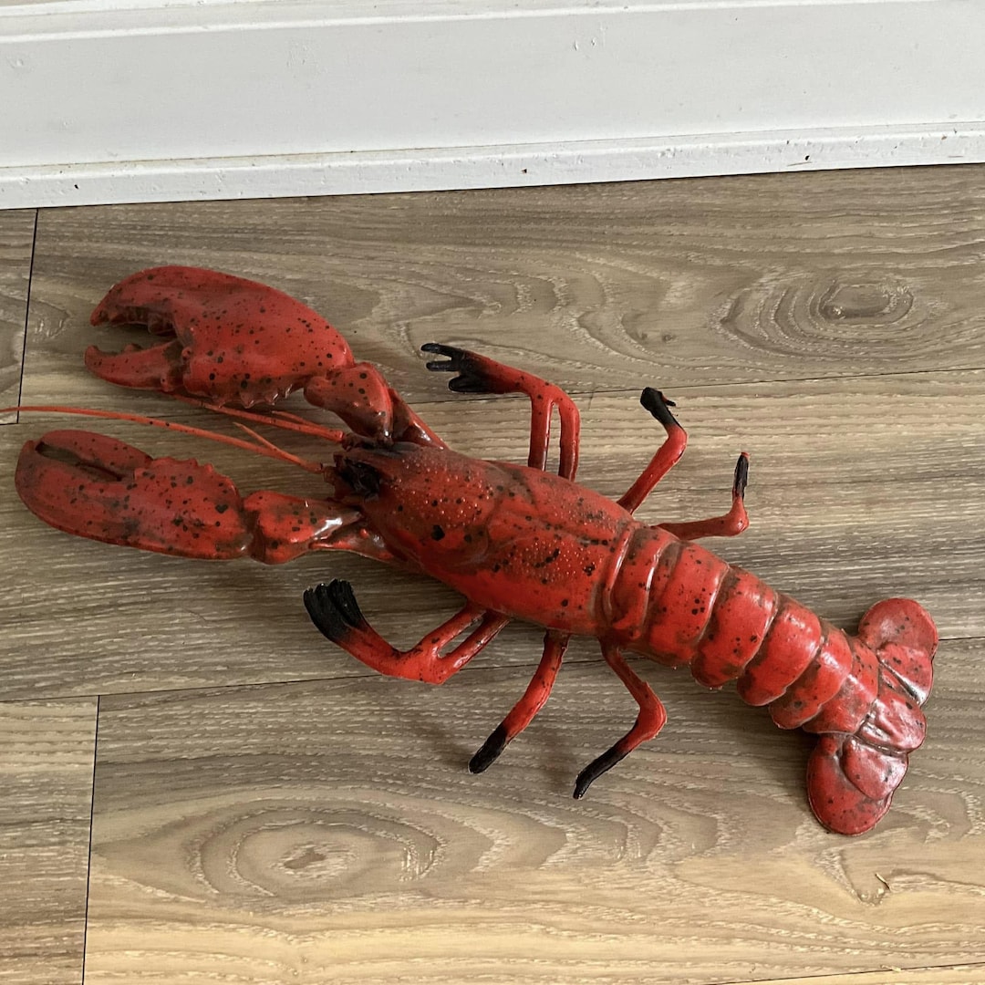 Vintage Lobster, Large Kitsch Plastic Lobster, Vintage Plastic Lobster ...