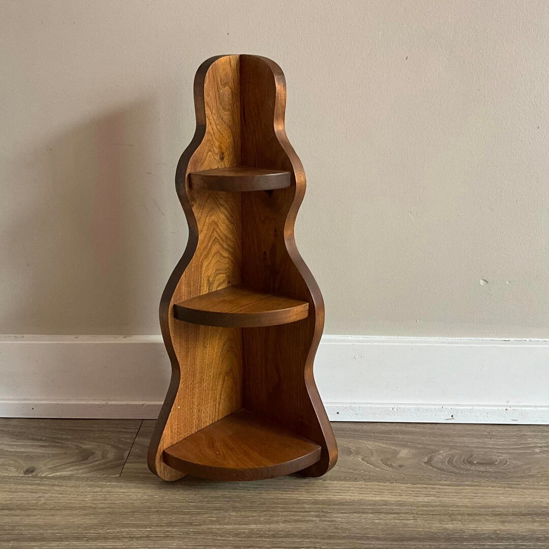 Vintage Corner Shelf, Tiered, Wooden, Wood, Farmhouse, Decor - Etsy